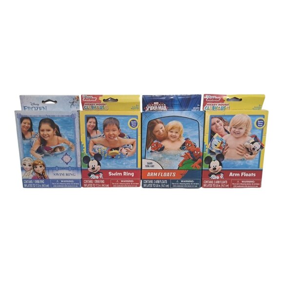 Disney | Other | Lot Of 4 Swim Ring Arm Floats Inflatable Disney Frozen ...